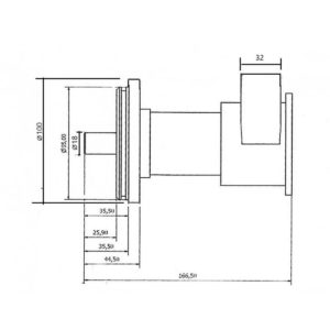 Perkins Sabre M130C / M215C / M92B / M115T / M265TI - Pompe eau de mer